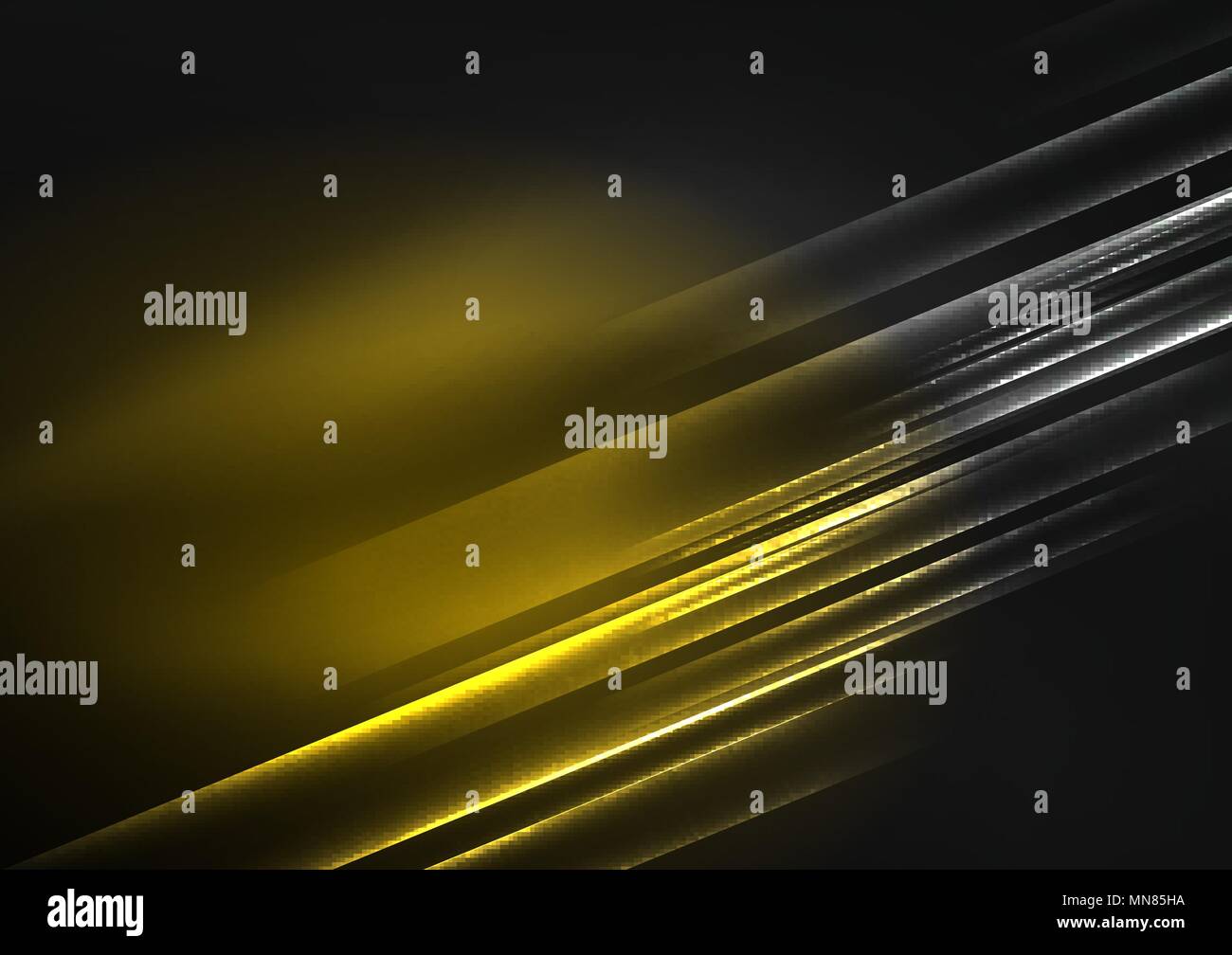 Glowing futuristic lines. Glowing futuristic lines in the dark space ...