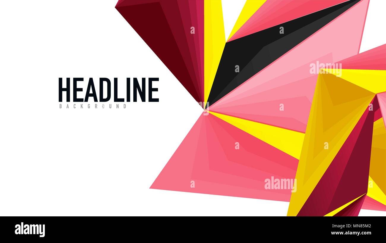 Modern triangle presentation template. Modern triangle presentation ...