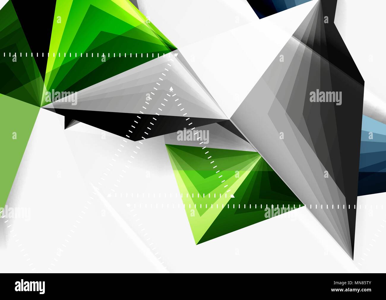 Vector low poly style 3d triangle line. Vector low poly style 3d ...