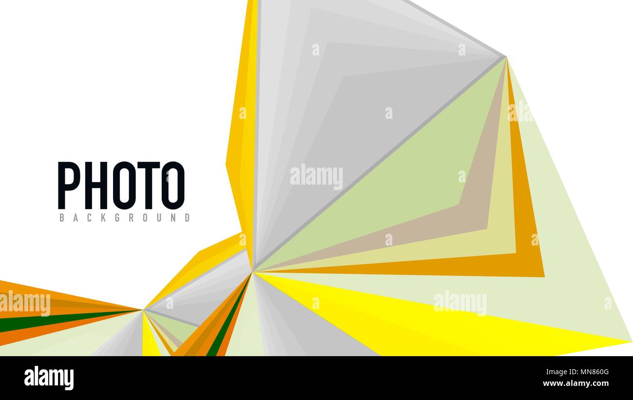 Modern triangle presentation template. Modern triangle presentation ...