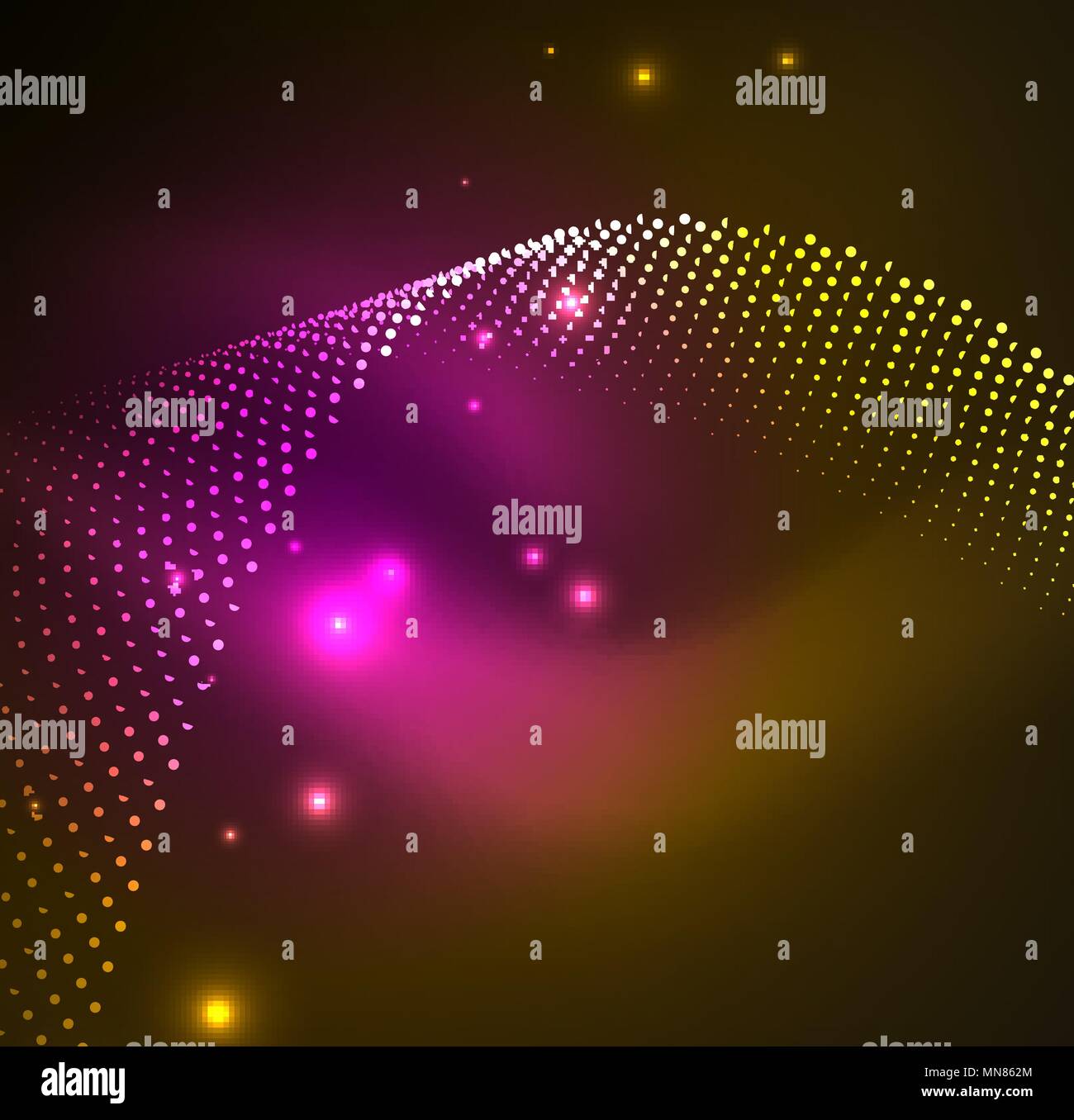3d Illuminated Wave Of Glowing Particles 3d Illuminated Wave Of Glowing Particles Hud Design