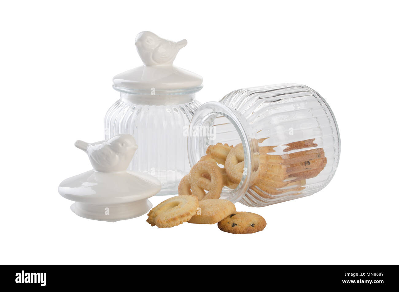 Glass cookie jar chocolate Cut Out Stock Images & Pictures - Alamy
