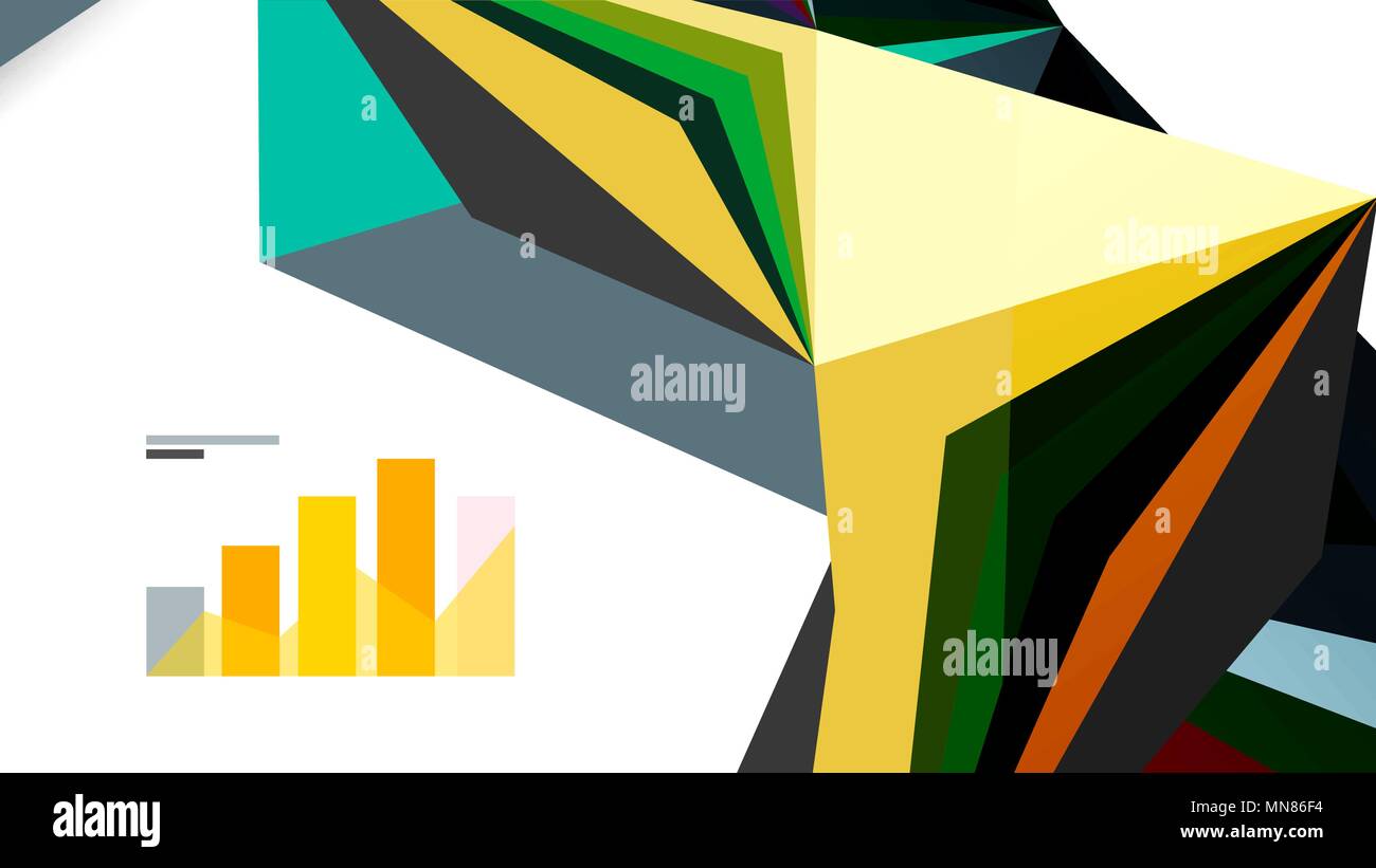 Modern triangle presentation template. Modern triangle presentation ...