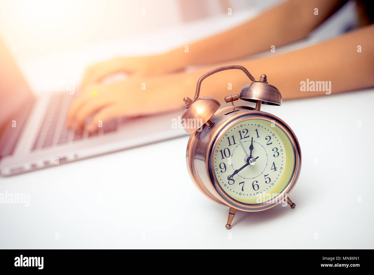 People behind clock hi-res stock photography and images - Alamy