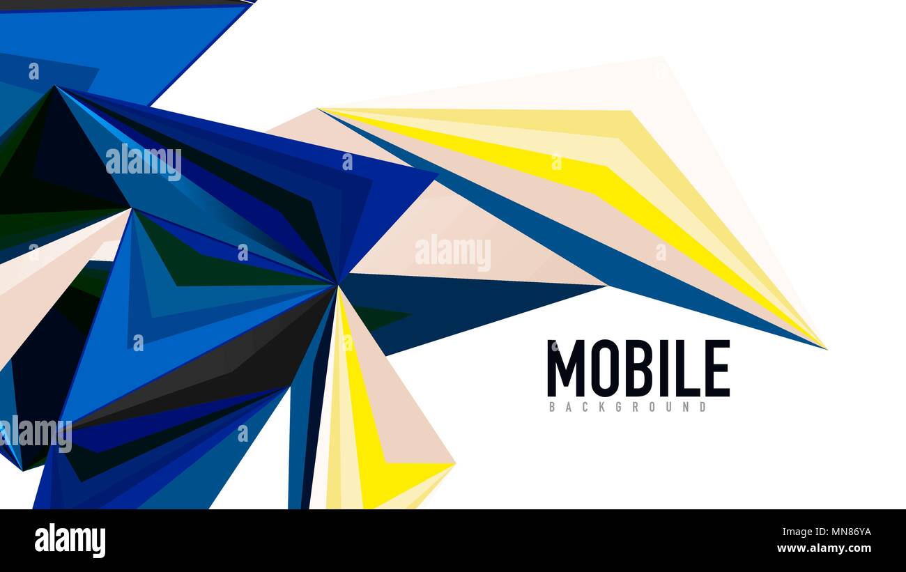 Modern triangle presentation template. Modern triangle presentation ...