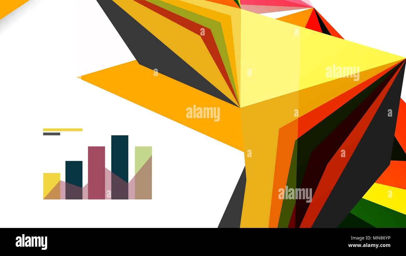 Modern triangle presentation template. Modern triangle presentation ...