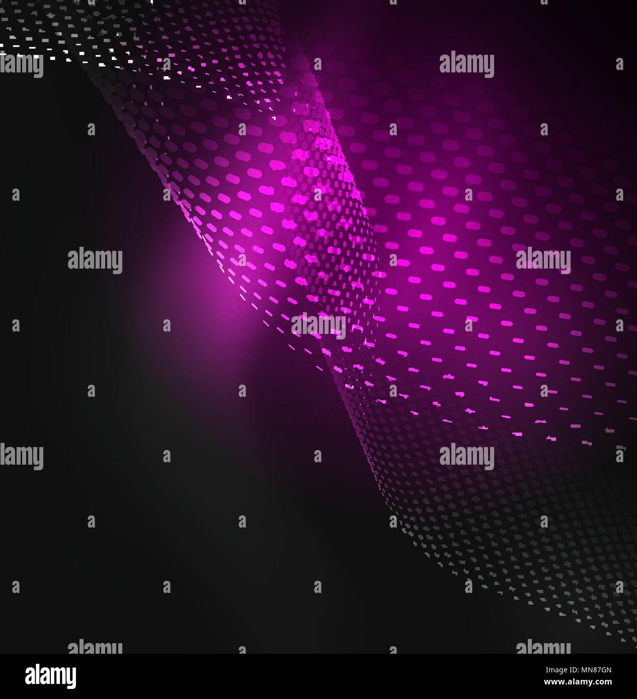 Glowing particles wave design template. Glowing particles wave design ...