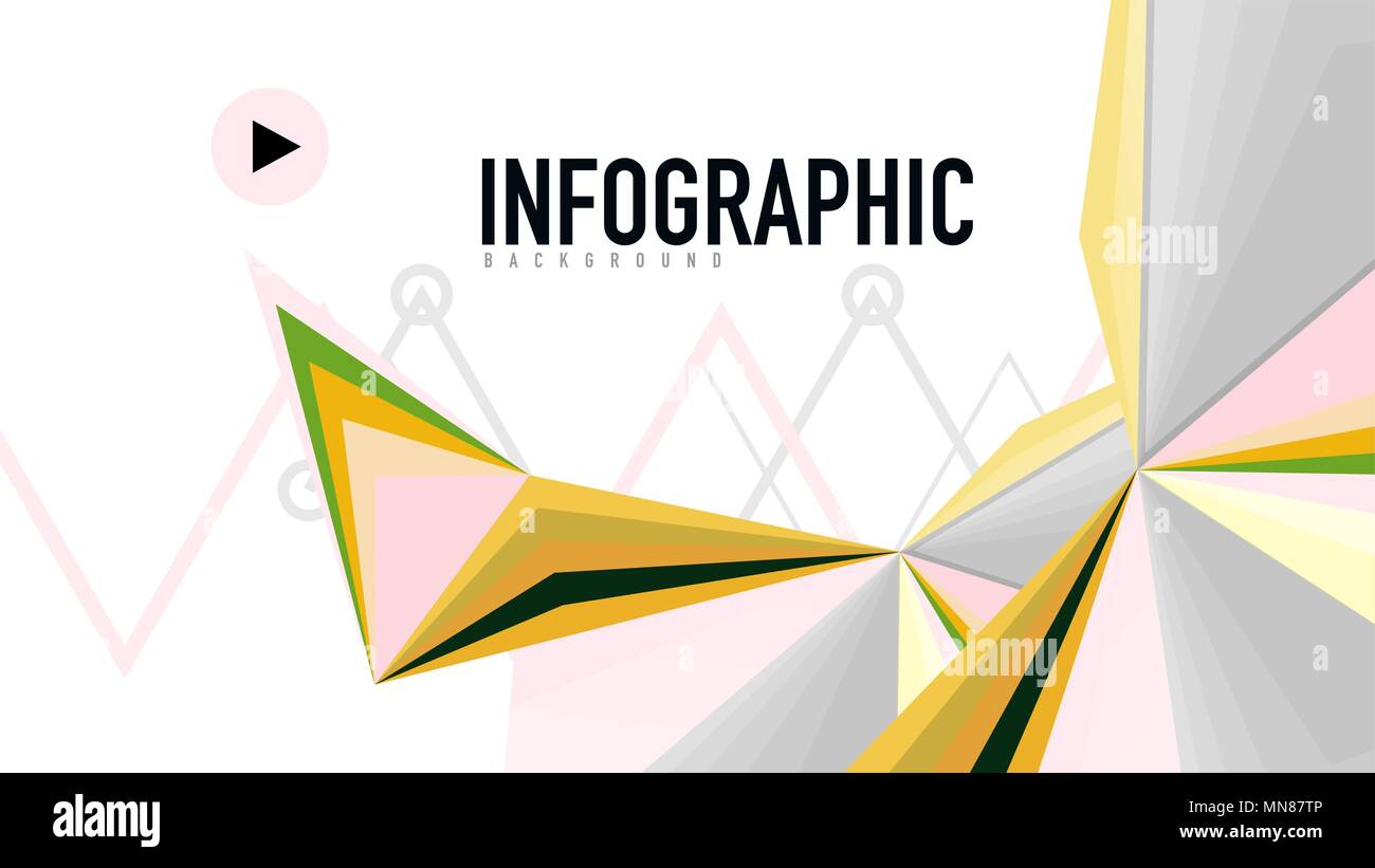 Modern triangle presentation template. Modern triangle presentation ...