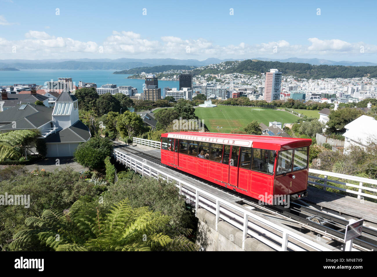 The historic Wellington Cable Car, Wellington, New Zealand Stock Photo ...