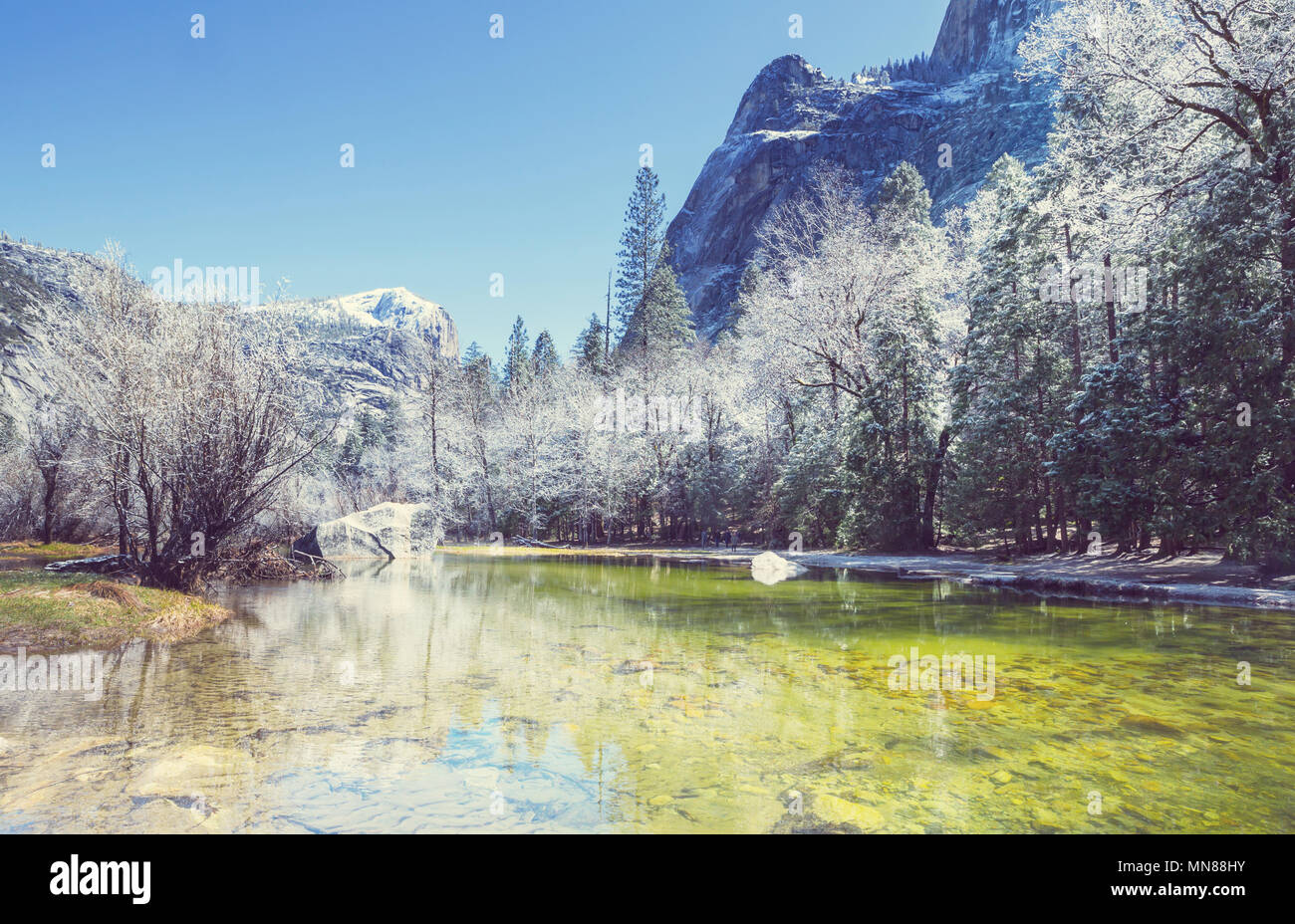Beautiful early spring landscapes in Yosemite National Park, Yosemite ...
