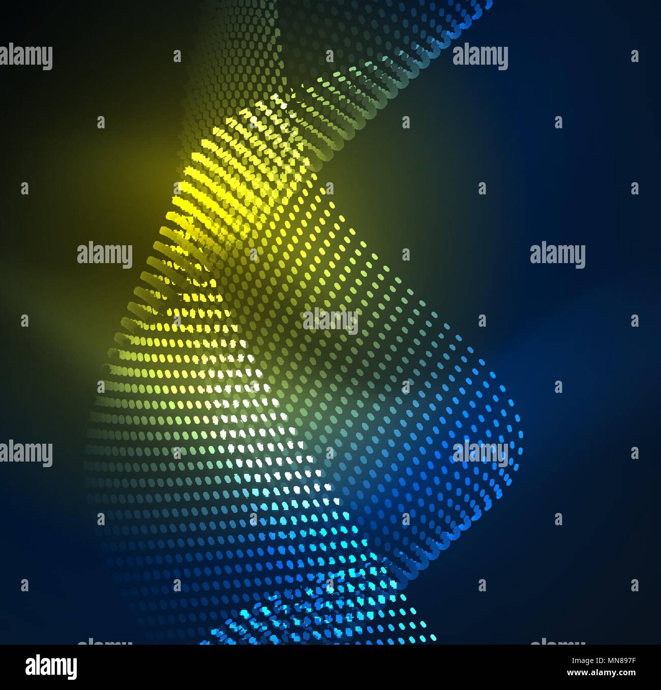Glowing particles wave design template. Glowing particles wave design ...