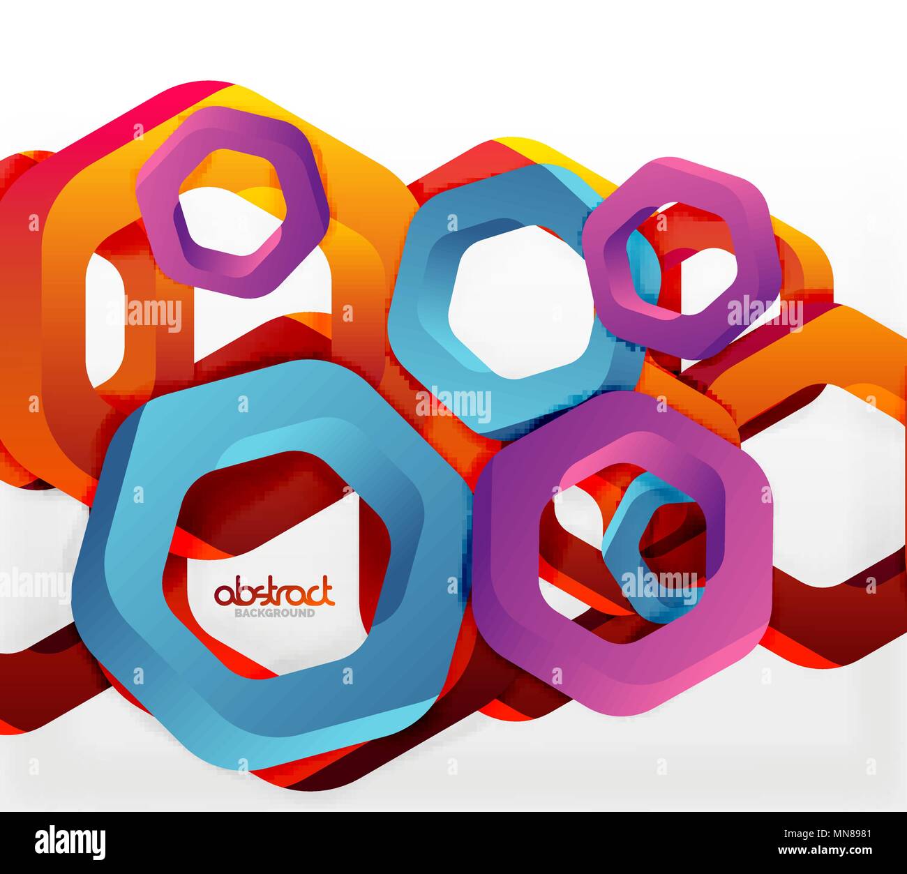 Overlapping hexagons pattern hi-res stock photography and images - Alamy