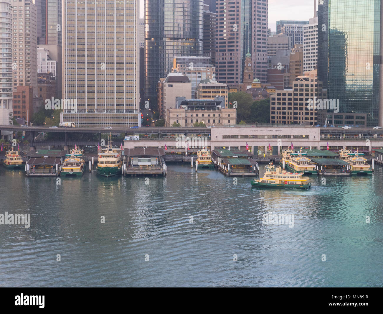Sydney Ferry Terminal At Circuklar Quay Stock Photo - Alamy