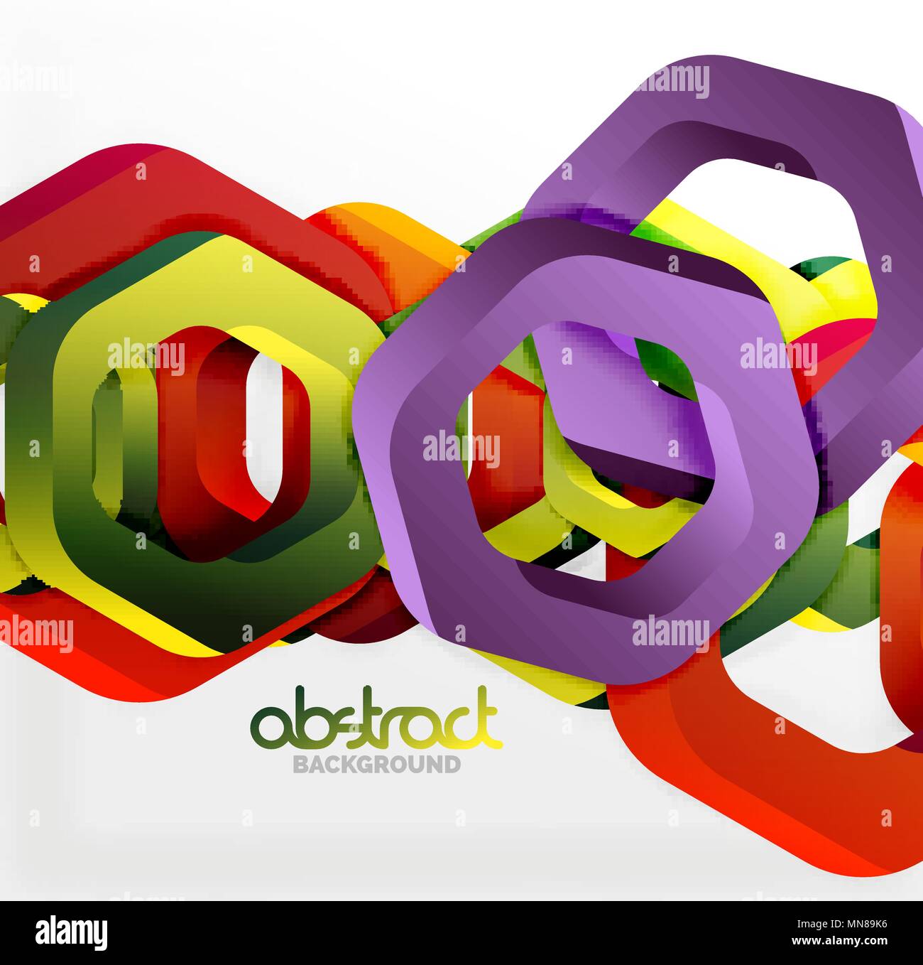 Overlapping hexagons design background. Overlapping hexagons vector ...