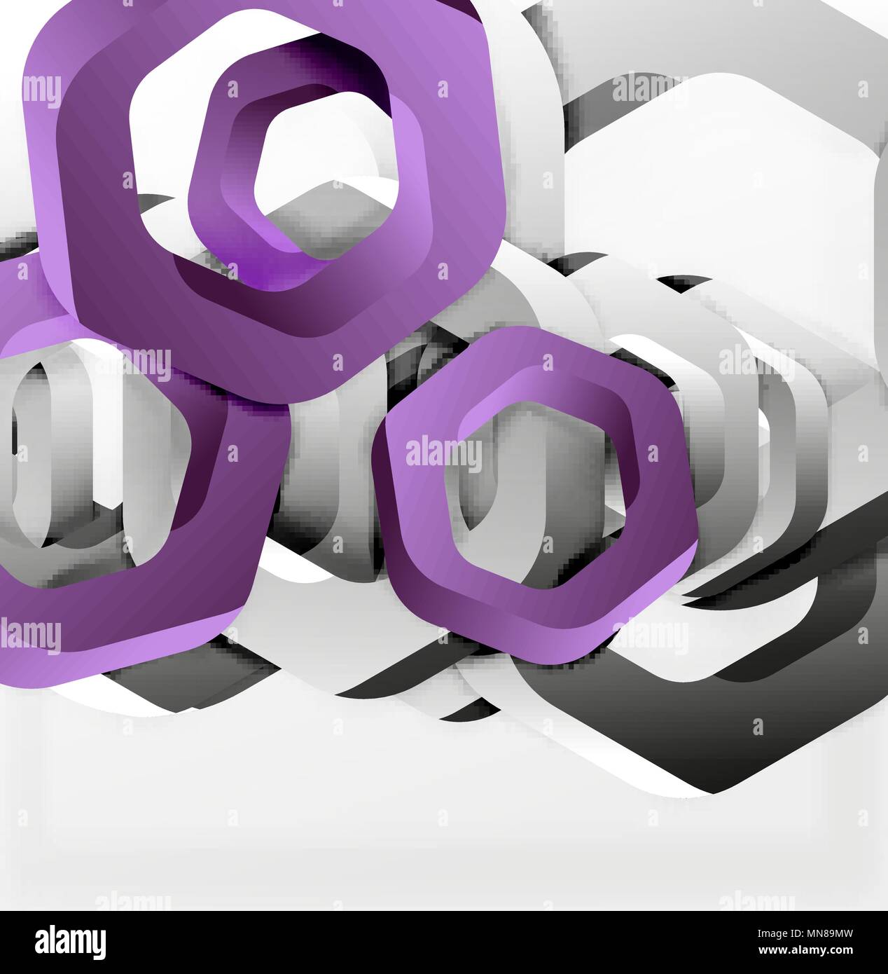 Overlapping hexagons design background. Overlapping hexagons vector ...