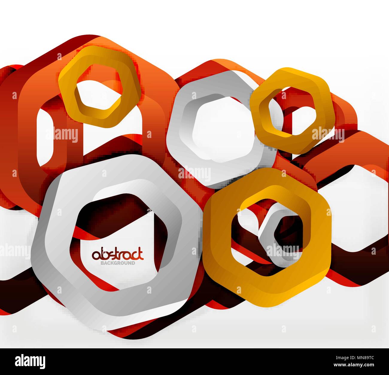 Overlapping hexagons design background. Overlapping hexagons vector ...
