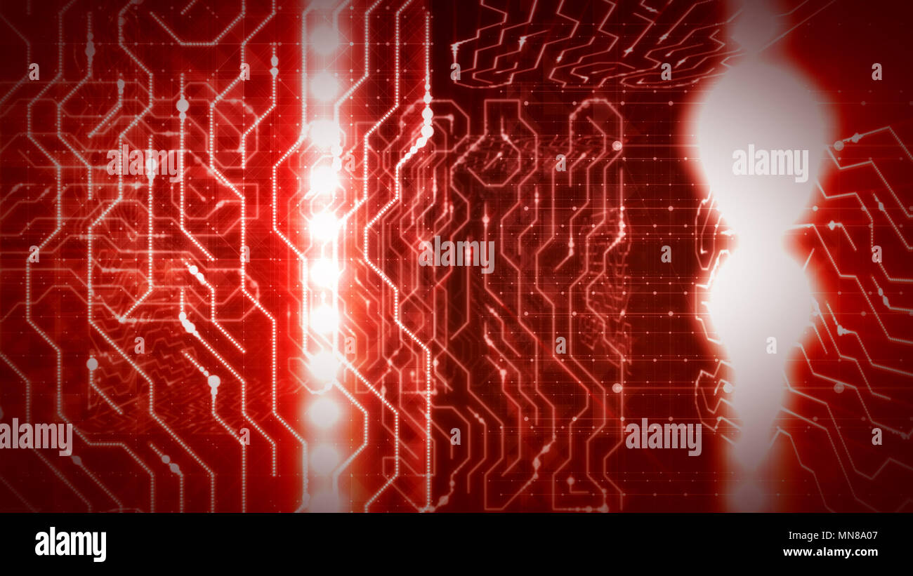 An innovative 3d illustration of a world circular processor with two ...