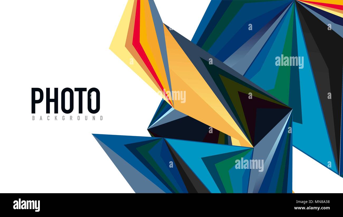 Modern triangle presentation template. Modern triangle presentation ...