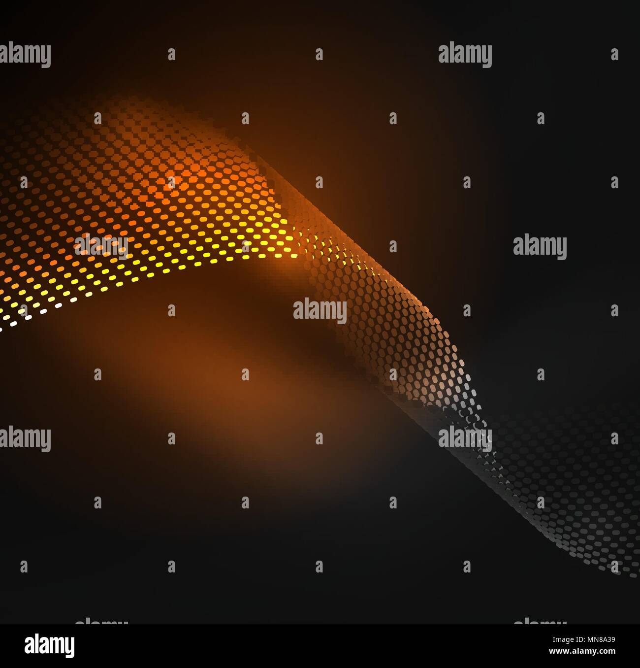 Glowing particles wave design template. Glowing particles wave design ...