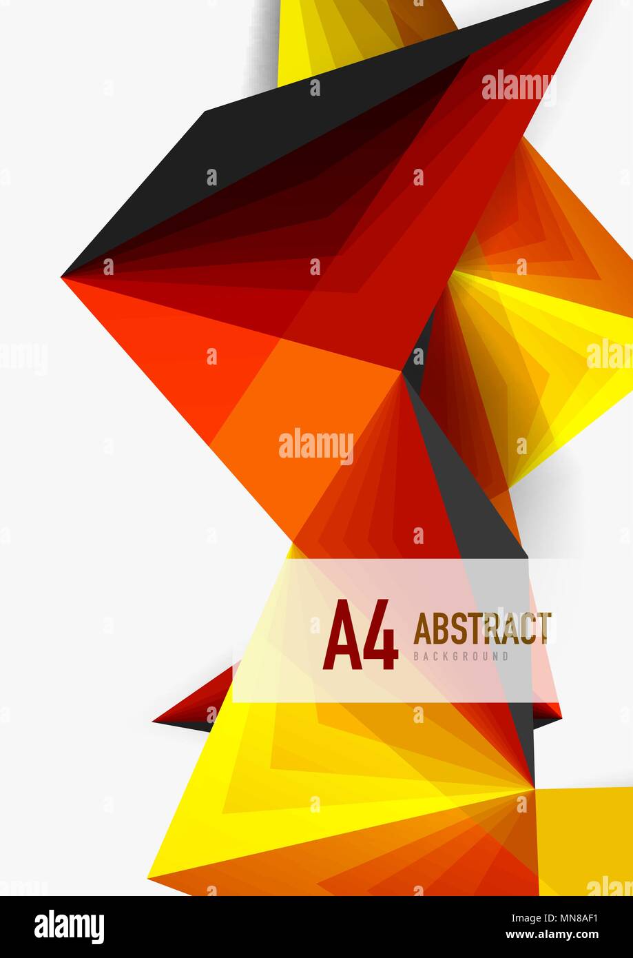 Vector low poly style 3d triangle line. Vector low poly style 3d ...