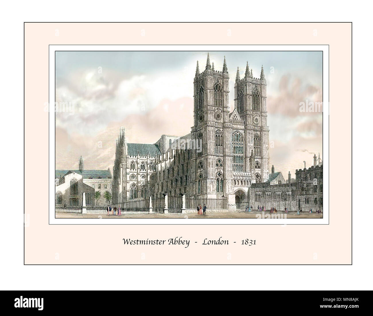 Westminster Abbey London Original Design based on a 19th century ...