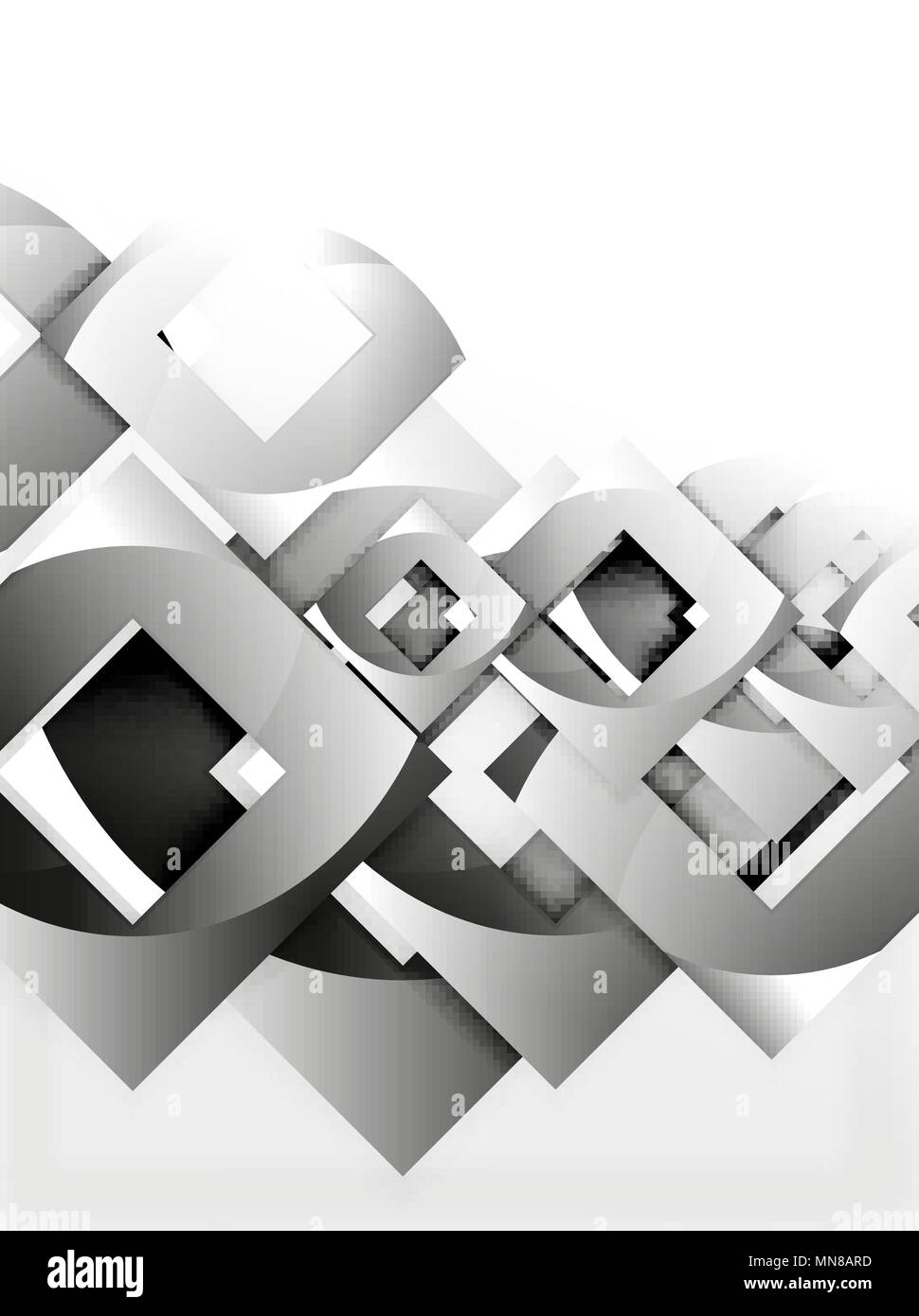 Vector square template background. Vector black and white colors square ...