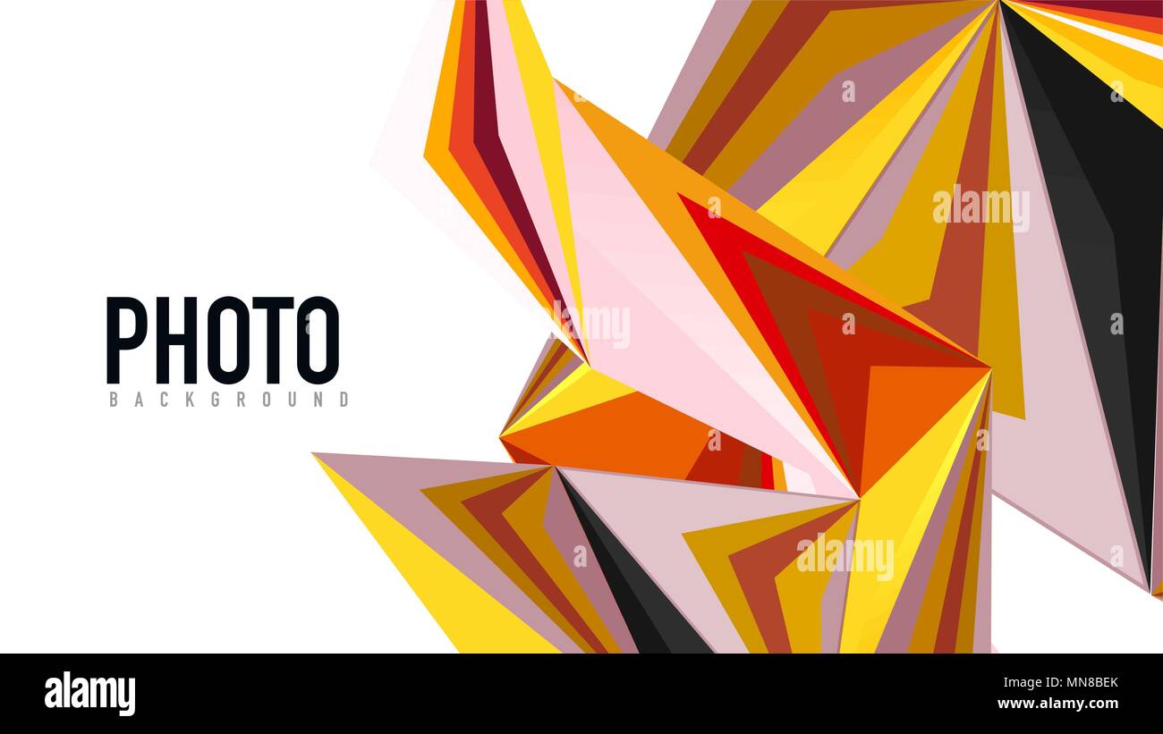 Modern triangle presentation template. Modern triangle presentation ...