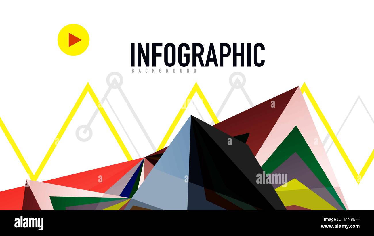 Modern triangle presentation template. Modern triangle presentation ...