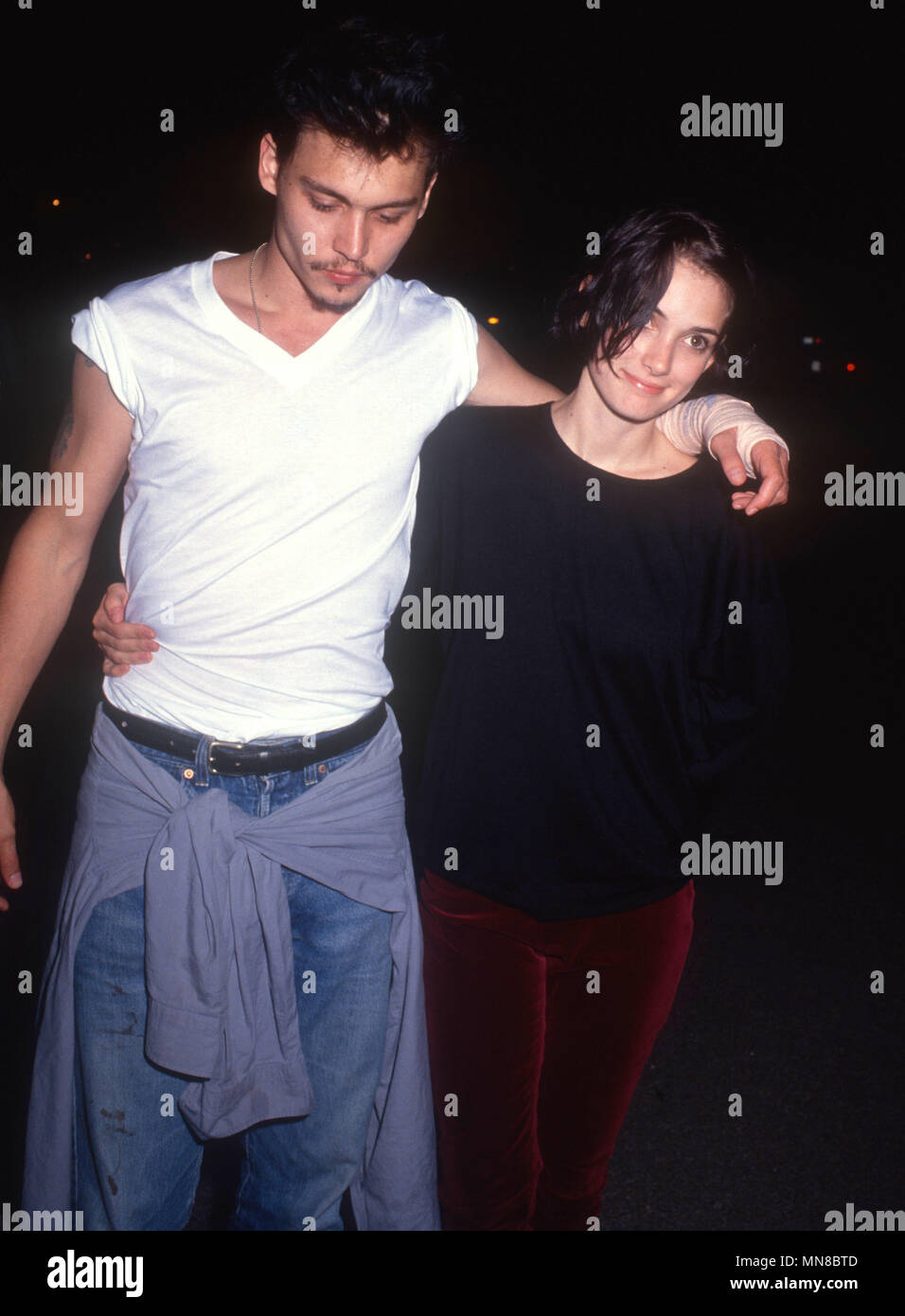 LOS ANGELES, CA - AUGUST 18: (L-R) Actor Johnny Depp and actress Winona ...