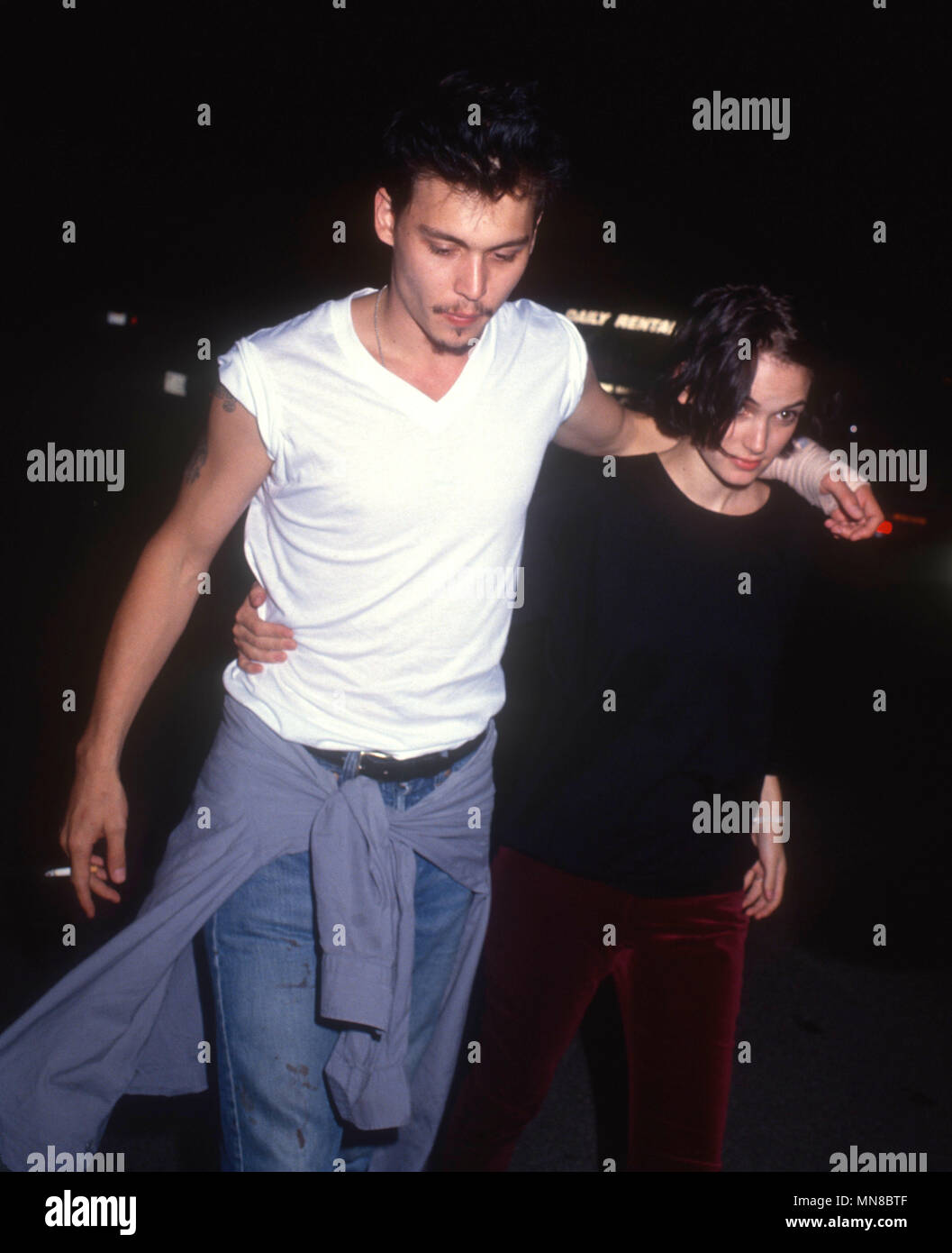 LOS ANGELES, CA - AUGUST 18: (L-R) Actor Johnny Depp and actress Winona ...