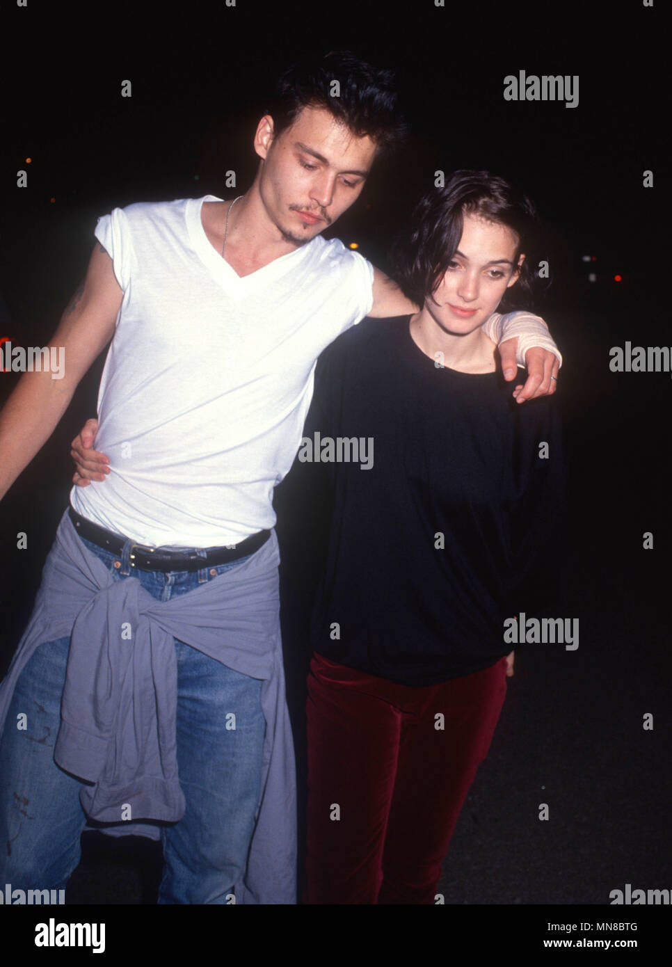 LOS ANGELES, CA - AUGUST 18: (L-R) Actor Johnny Depp and actress Winona ...
