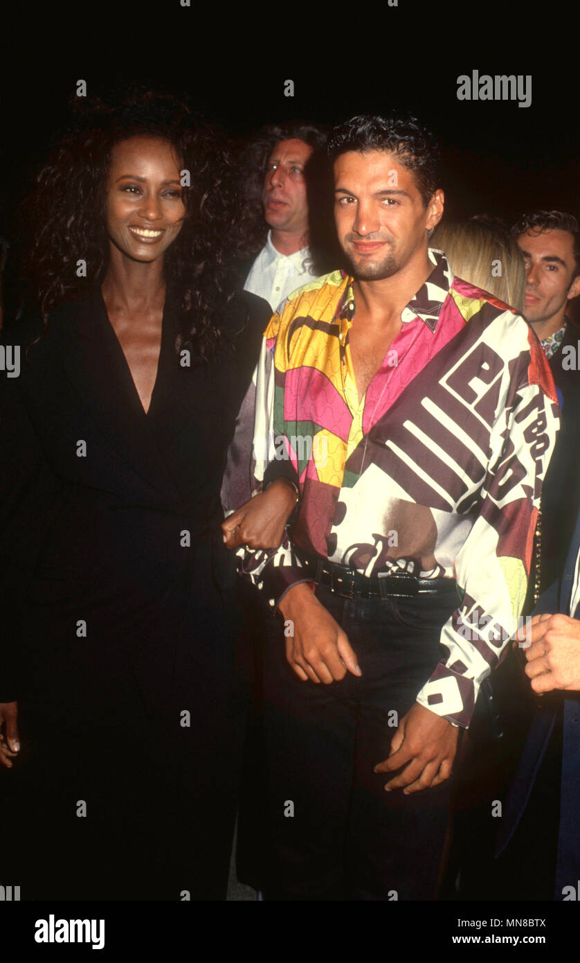 LOS ANGELES, CA - AUGUST 18: Model Iman and guest attend Herb Ritt's ...