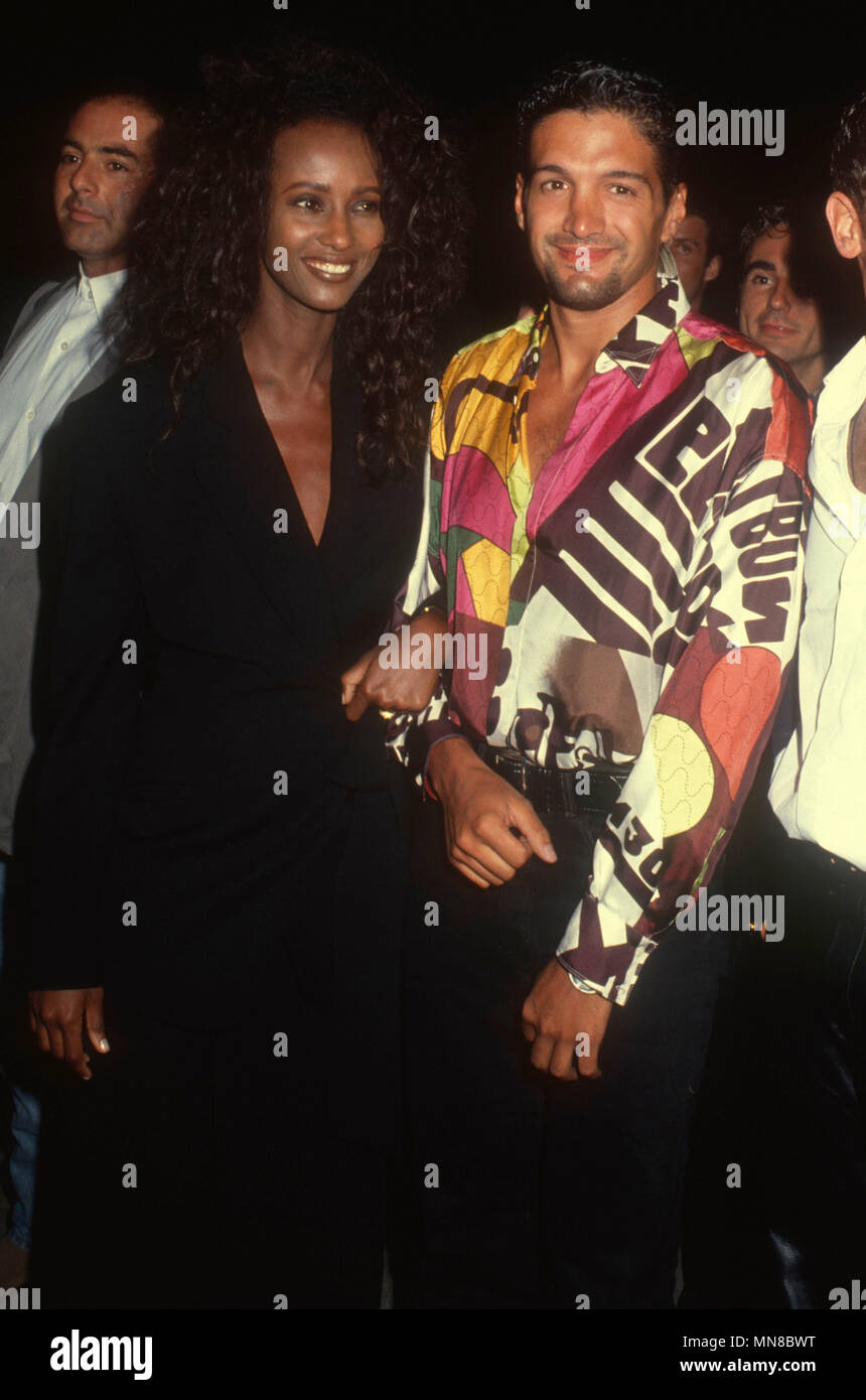 LOS ANGELES, CA - AUGUST 18: Model Iman and guest attend Herb Ritt's ...