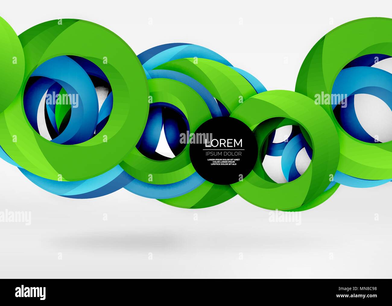 Modern 3d ring vector abstract background. Modern 3d ring composition ...