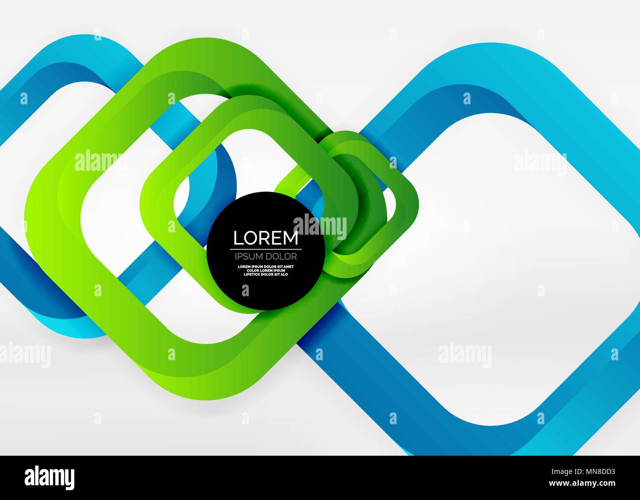 Squares geometric shapes in light grey 3d space. Squares geometric ...