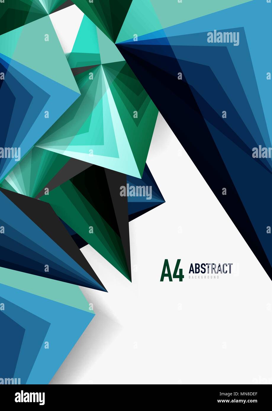 Vector low poly style 3d triangle line. Vector low poly style 3d ...