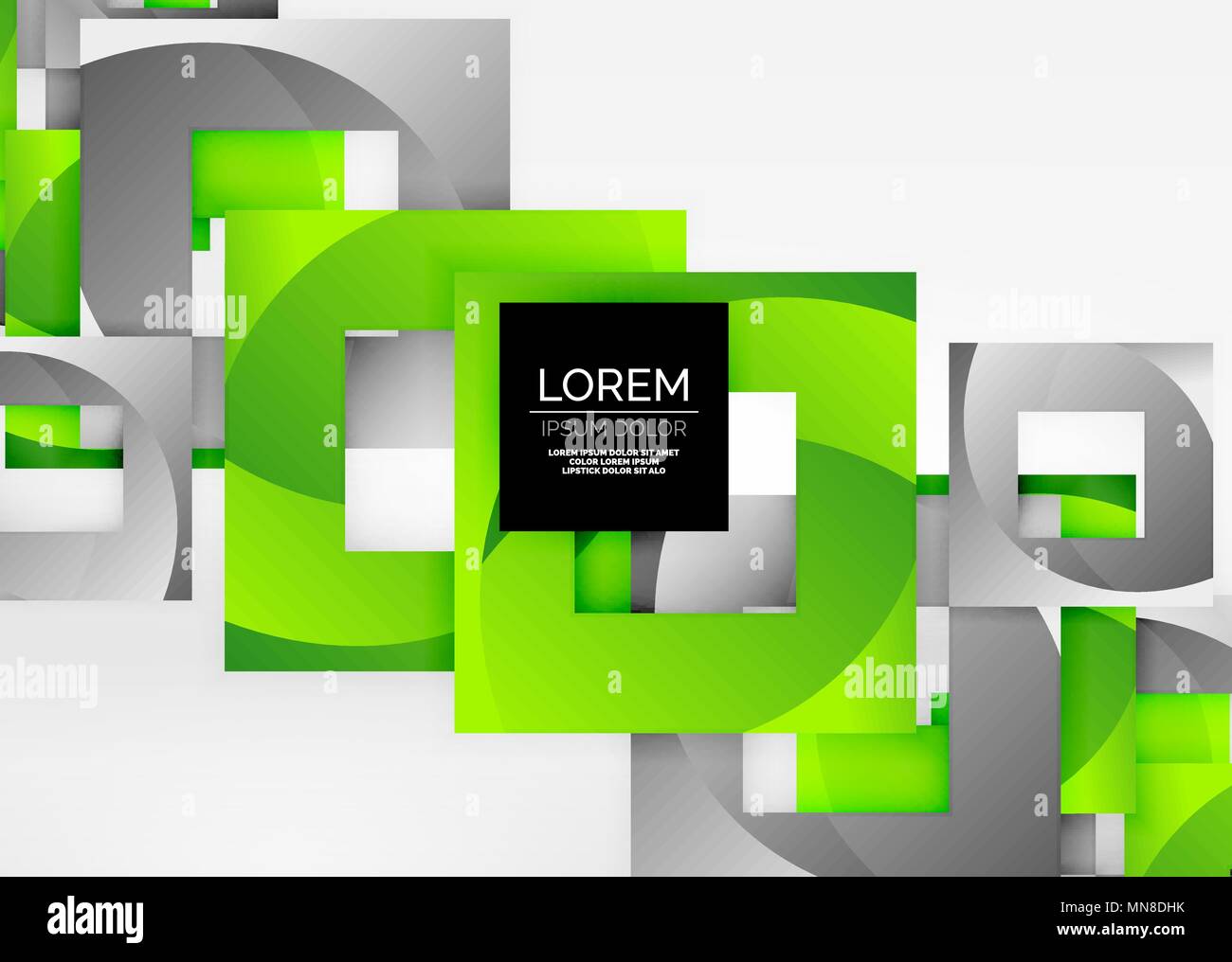 Squares geometric shapes in light grey 3d space. Squares geometric ...