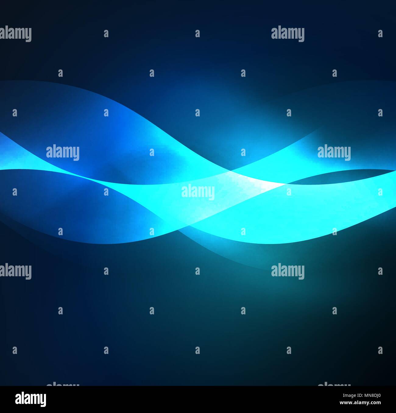 Illuminated neon waves. Vector abstract illuminated neon waves Stock ...