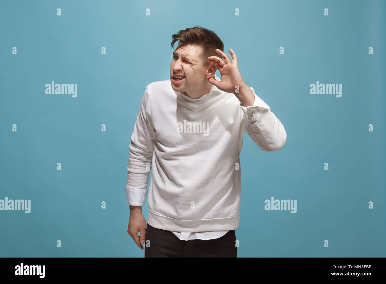 Listen cutout hand up hi-res stock photography and images - Alamy