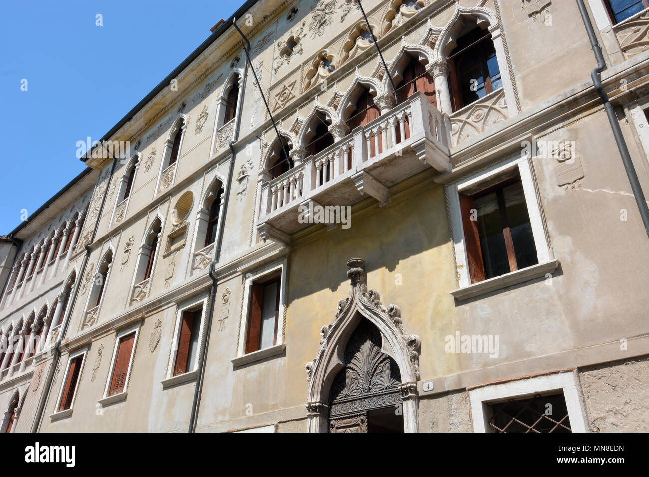 Details of the beautiful town of Feltre, Italy Stock Photo - Alamy