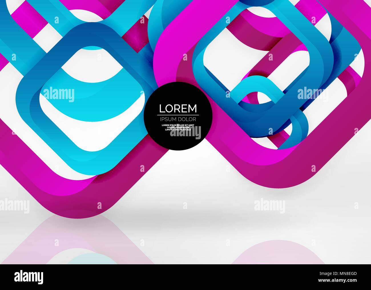 Squares geometric shapes in light grey 3d space. Squares geometric ...