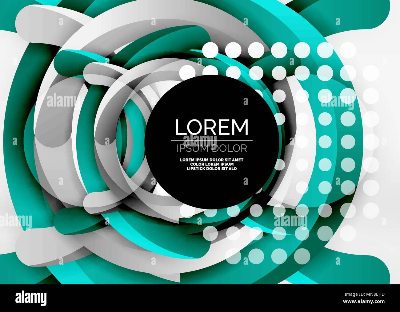 Modern 3d ring vector abstract background. Modern 3d ring composition ...