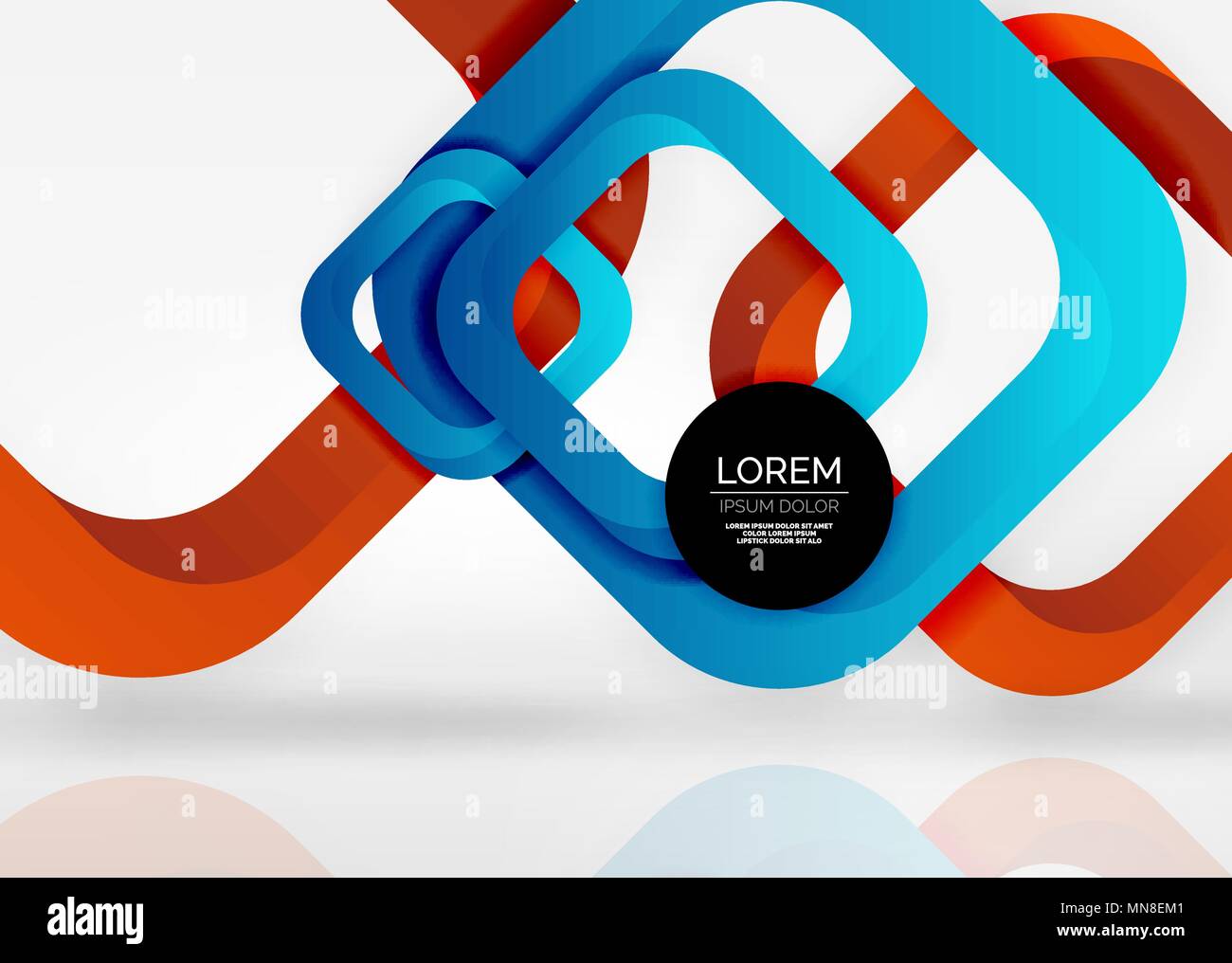 Squares geometric shapes in light grey 3d space. Squares geometric ...