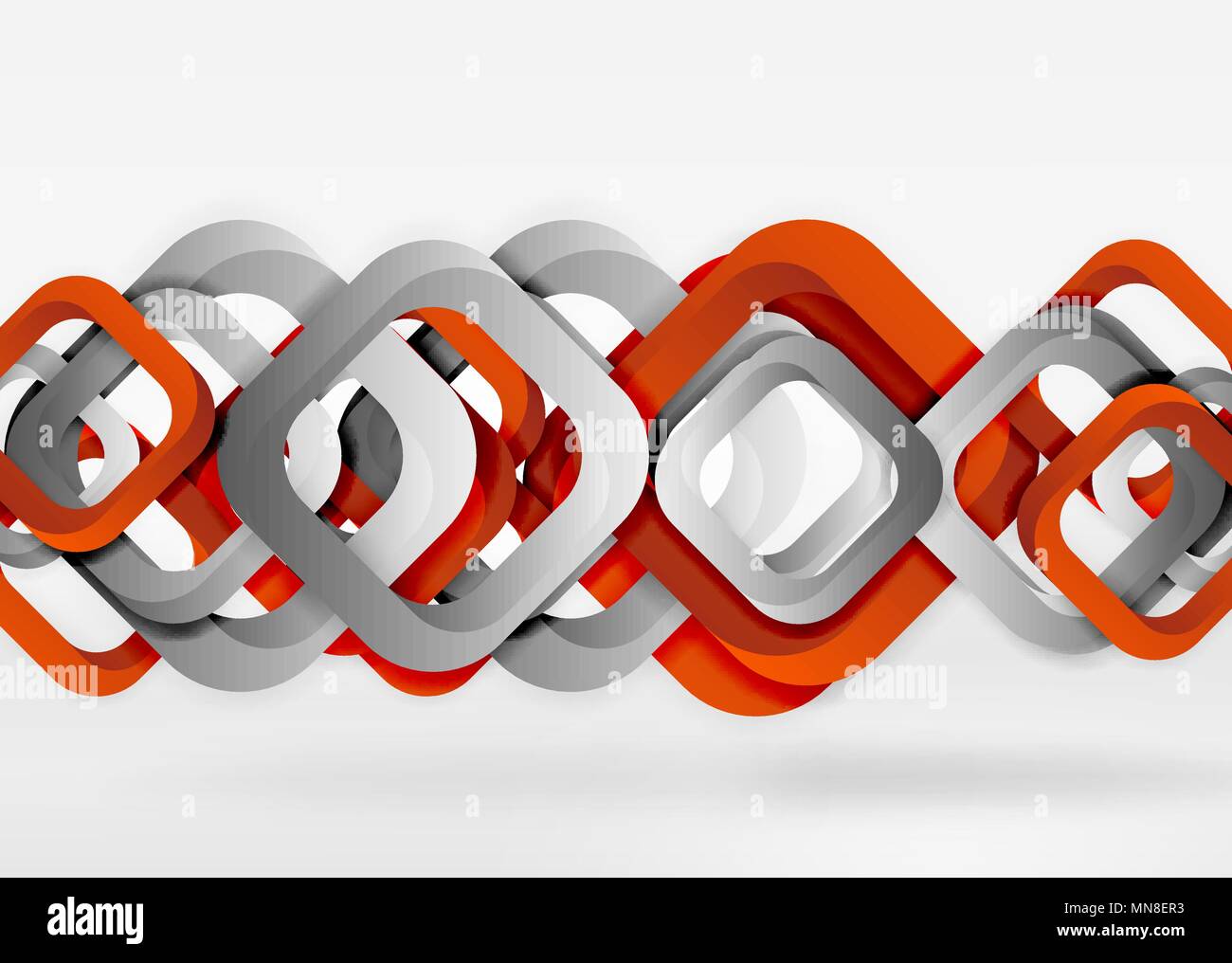 Squares geometric shapes in light grey 3d space. Squares geometric ...