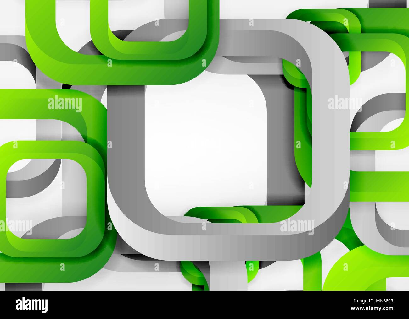 Squares geometric shapes in light grey 3d space. Squares geometric ...