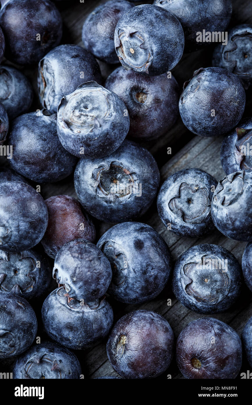 Fresh Berries - Blueberries background closeup Stock Photo - Alamy