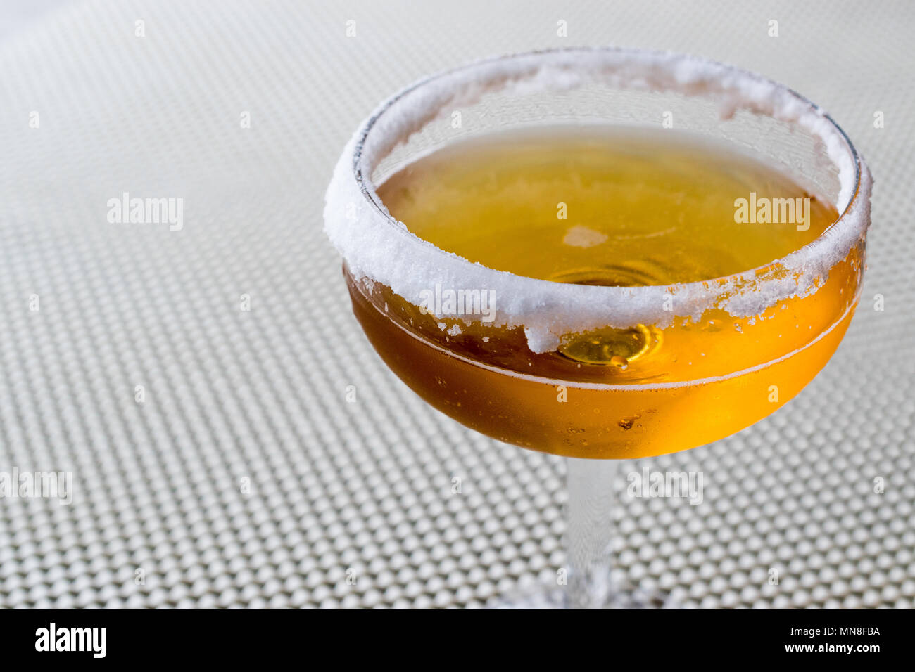 Sidecar Cocktail with a sugar rim. Beverage Concept Stock Photo - Alamy