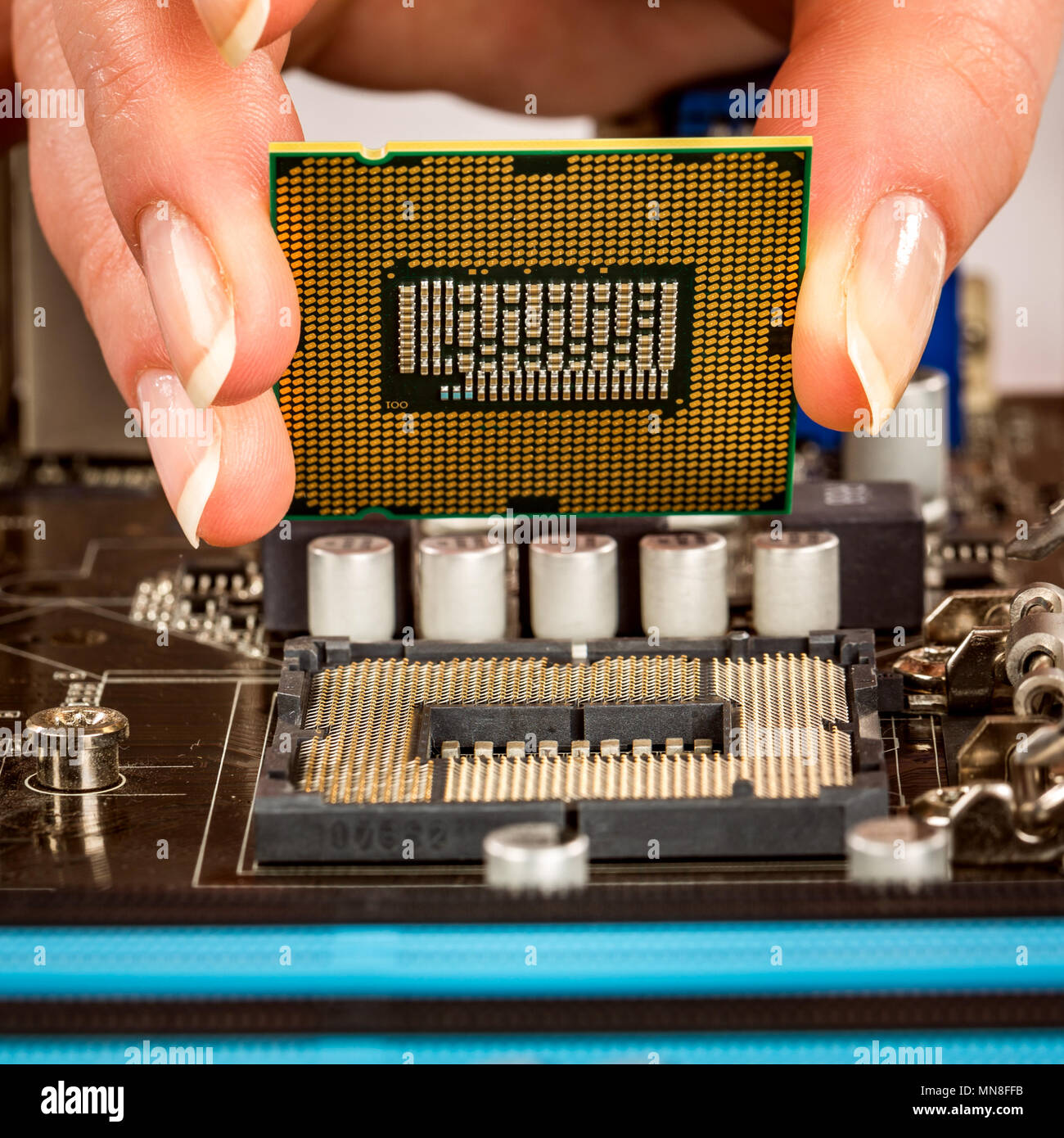 Modern processor motherboard home hi-res stock photography and images ...