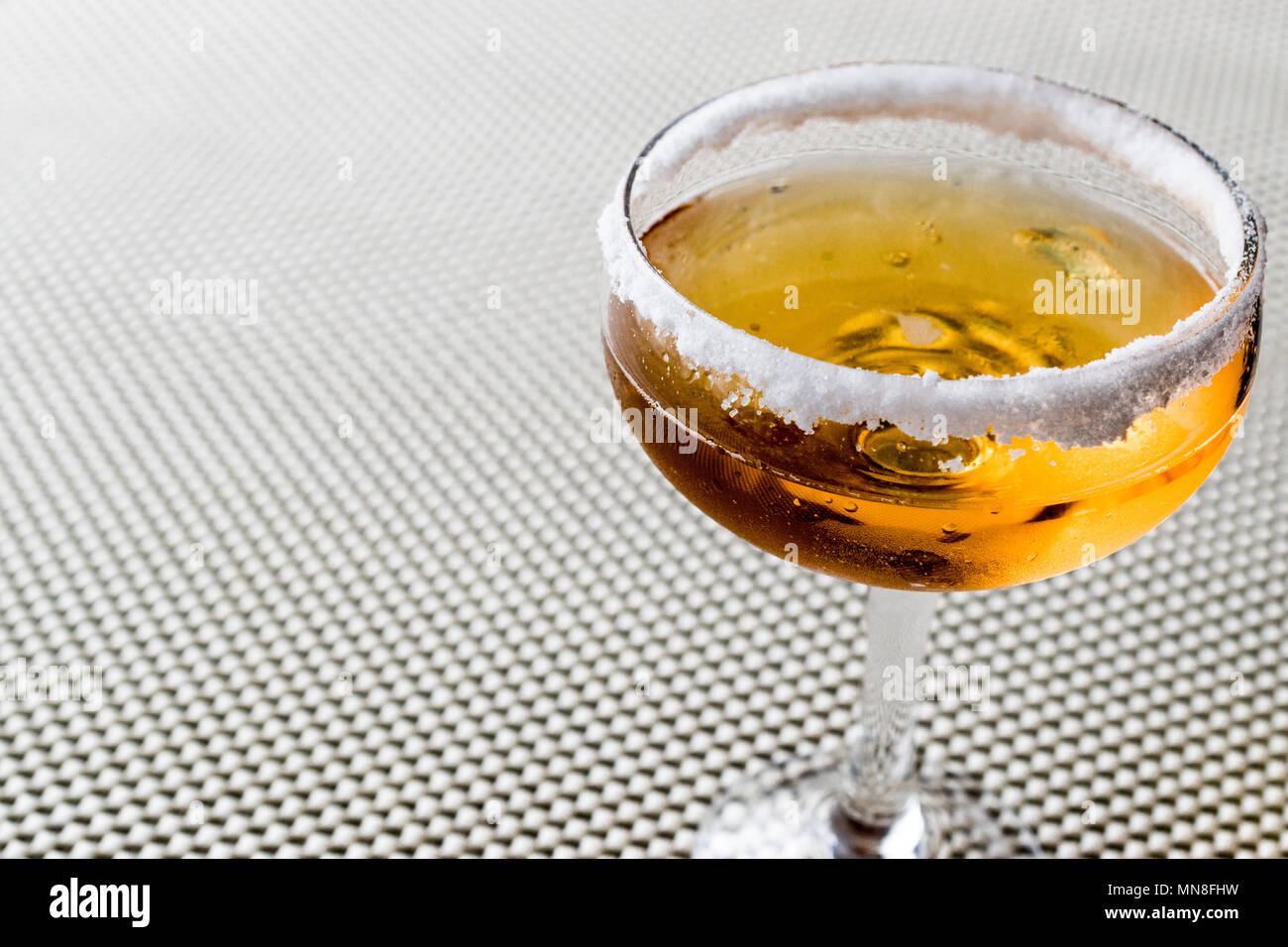 Sidecar Cocktail with a sugar rim. Beverage Concept Stock Photo - Alamy