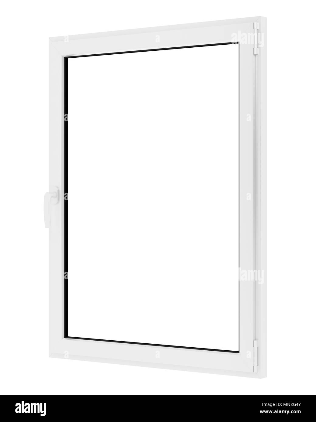 window isolated on white background. 3d illustration Stock Photo - Alamy